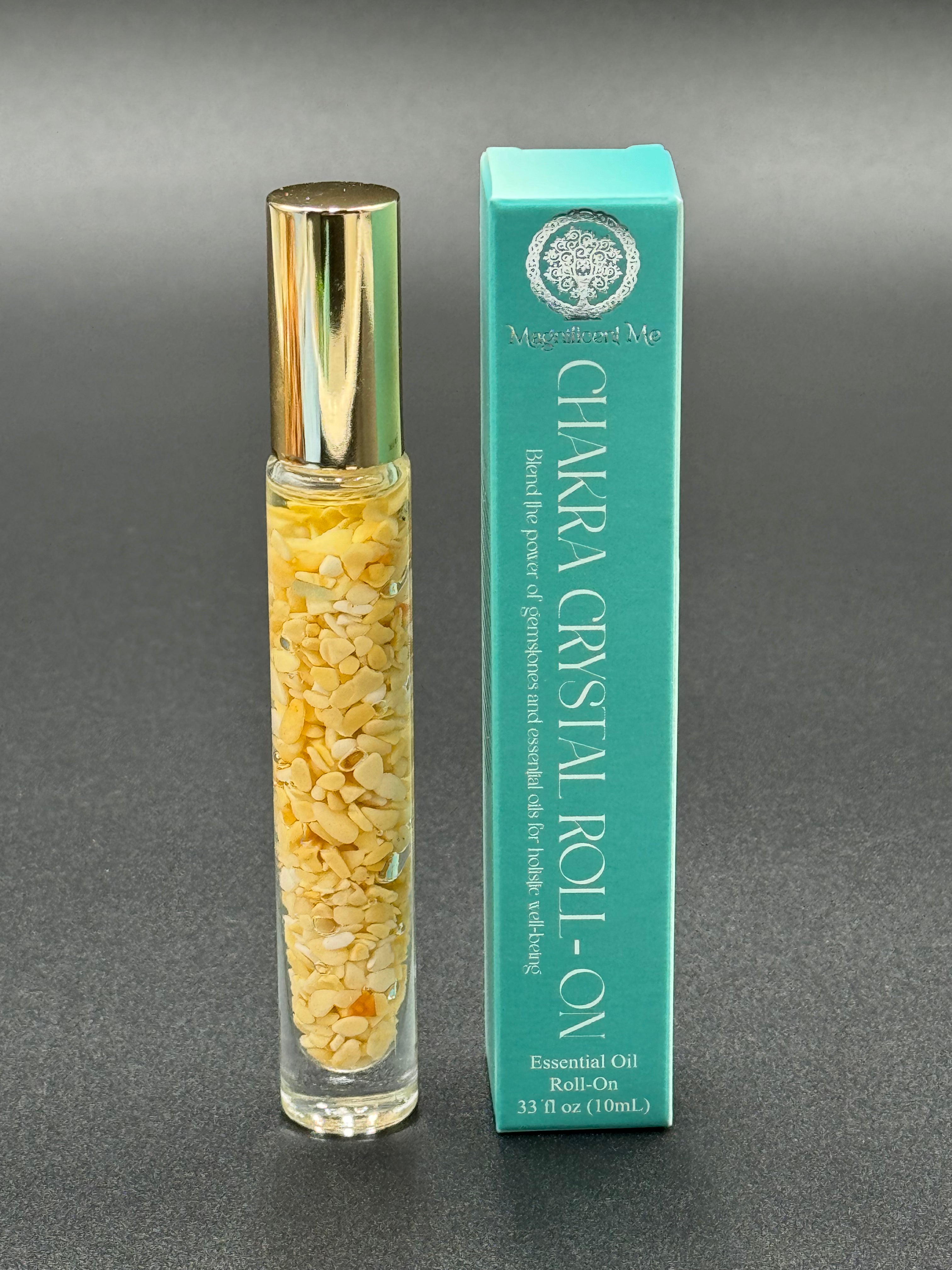 #11 Honey Jade Harmony - Frankincense Infused Crystal Roll-On (Solar P ...